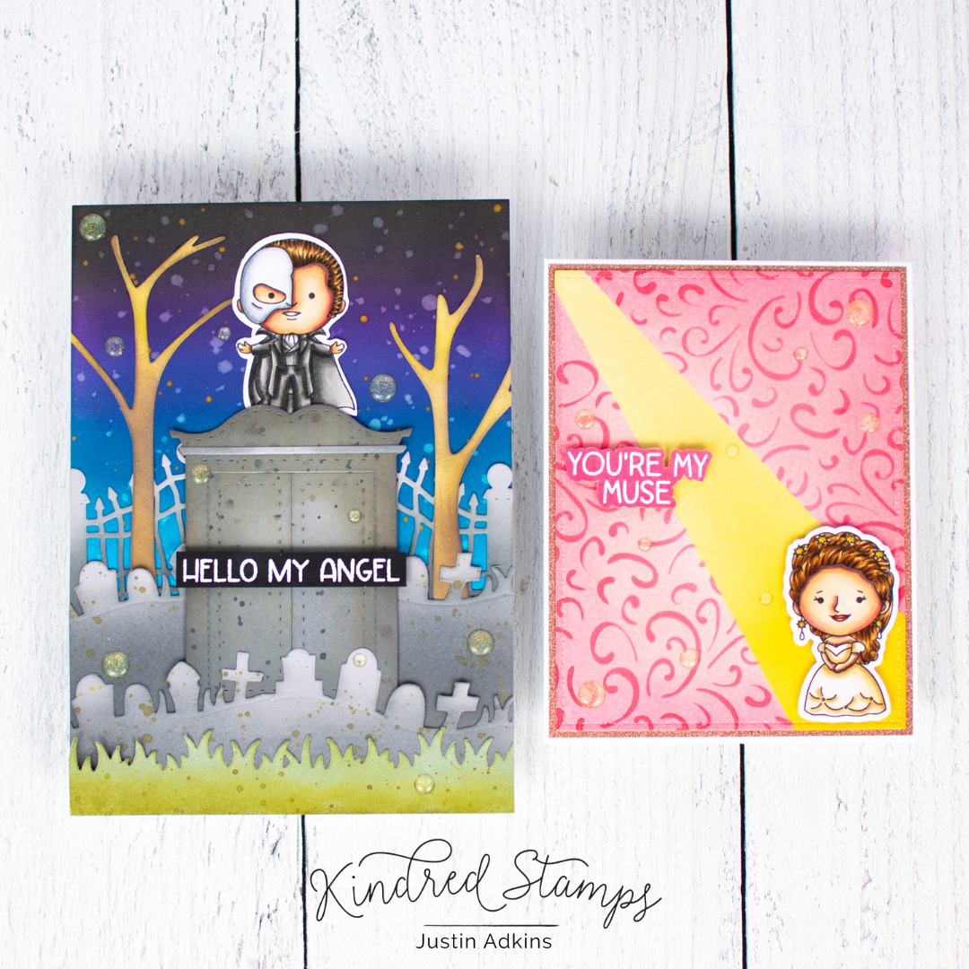 Kindred Stamps- Angel and Muse – Just a Note by Justin