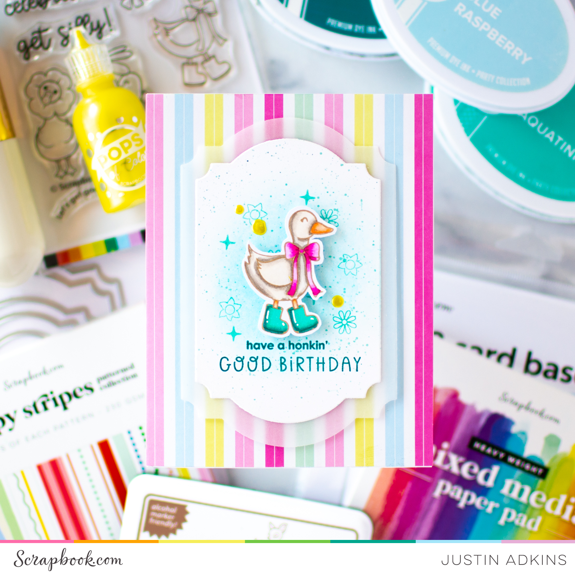 Bright & Easy Birthday Card Tutorial (with a Silly Goose Twist!) 🪿🎉 ...